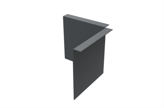 Aluminium Roof Flashing - 90° Internal Corner